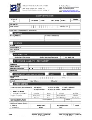 Fillable Online Updation Form Doc Fax Email Print PdfFiller