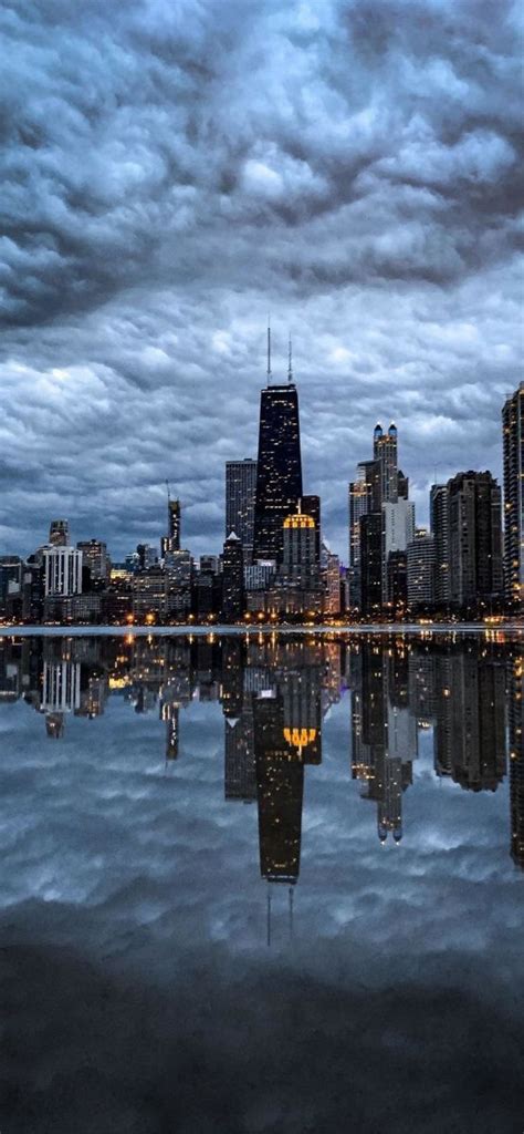 1440x2960 Cloudy Day Metropolis Buildings City Wallpaper New York