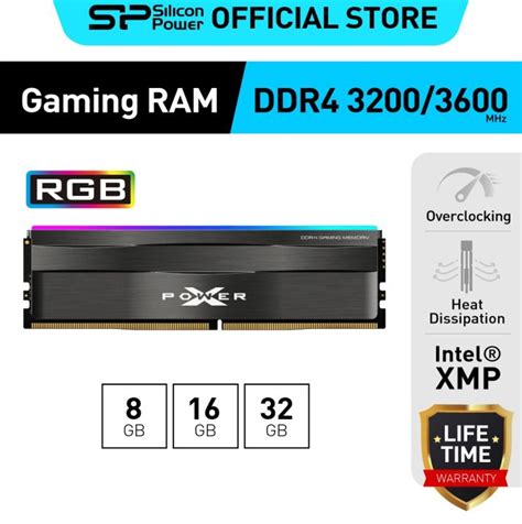 Silicon Power Ram Ddr4 Pc Gaming Xpower Zenith Rgb 16gb32gb 3200mhz Desktop Computer Ram Memory Silicon Power Ram Ddr4 Pc Gaming Xpower Zenith Rgb 16gb32gb 3200mhz Desktop Computer Ram Memory