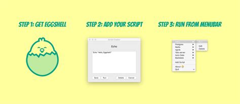 eggshell simple bash script manager for your mac menubar