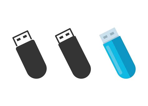 USB Flash Drive Icon Vector Illustration Vector Art At Vecteezy