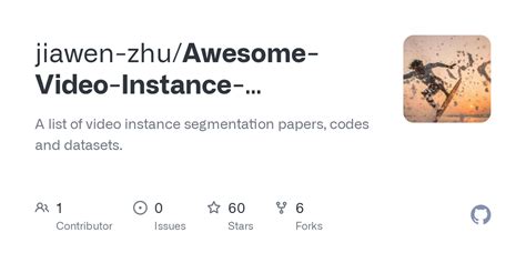GitHub Jiawen Zhu Awesome Video Instance Segmentation A List Of