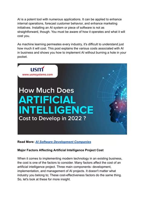 PPT How Much Does AI Cost To Develop In PowerPoint Presentation ID