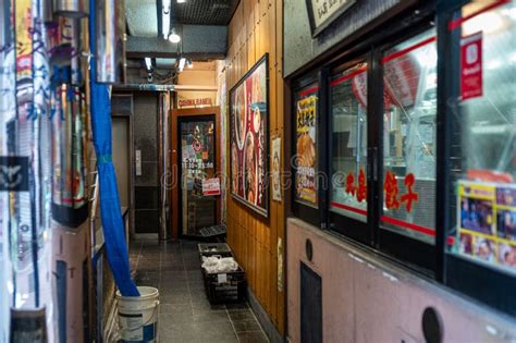 Back Alley Ramen Shop In Tokyo Japan Editorial Image Image Of Back