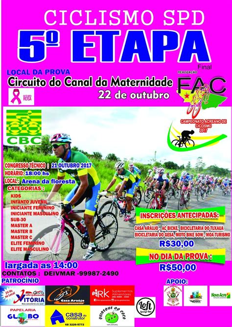 Inscrições Abertas Para 5ª Etapa Do Acreano De Ciclismo Prova Será No Dia 22 Ac Ge