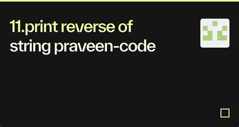 Print Reverse Of String Praveen Code Codesandbox