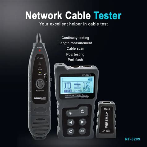 Купить NOYAFA NF-8209 кабель трекер Lan Дисплей измерения тестер ...