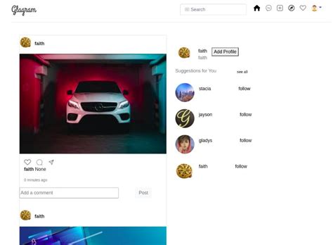 Github Gladyswambura Instagram Clone This Is A Clone Of The Website For The Popular Photo App