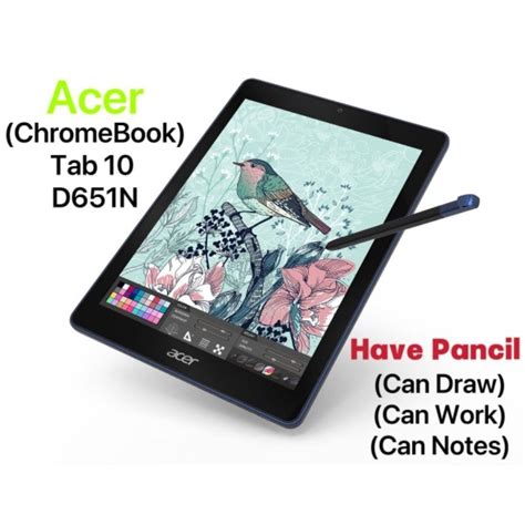 Acer Chromebook Tab D N Gb RAM Gb ROM Tablet Touchcreen Built In Pencel With Playstore