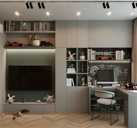 Детская комната для мальчика Проект из галереи 3d Моделей Комната для мальчика дизайн