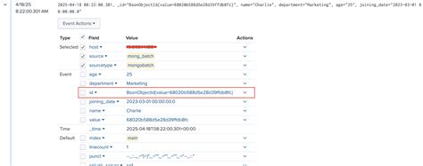 Splunk Db Connect Field Id Not Parsed Correctly With Ingesting Data From Mongodb Enterprise