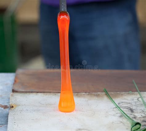 Glass Blowing Shaping A Project Stock Image Image Of Hands Tool 237158063