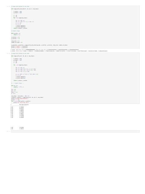 Runge Kutta Method Of 2nd And 4th Order No12 Pdf
