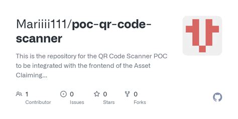 github mariiii111 poc qr code scanner this is the repository for the