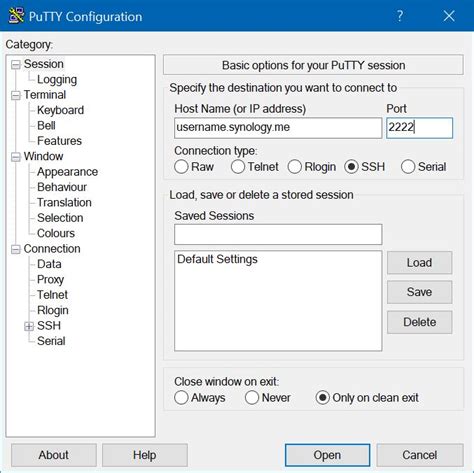Configuring The Synology NAS For SSH