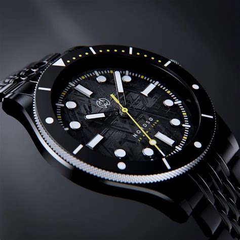 Henry Archer Nordsø Eclipse Black Meteorite Dive Watch The