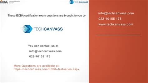 Ecba Exam Questions Pdf Ecba Sample Questions Pdf Techcanvass Pdf