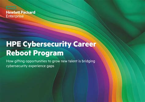 Hpe Cybersecurity Career Reboot Program How Ting Opportunities To