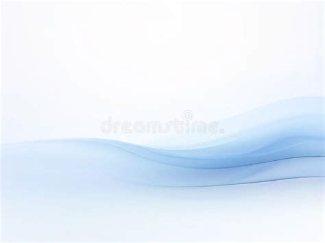 Soft Abstract White Blue Background With Flowing Wave Pattern  Stock Illustration