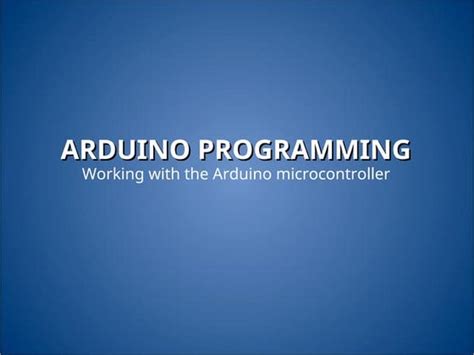 Arduino Traffic Lights Ppt