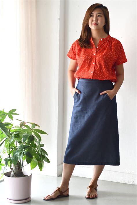 Penny Blouse Red Flutters Weekend Sundries