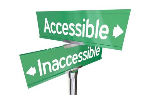 Accessible Vs Inaccessible Over Royalty Free Licensable Stock Illustrations Drawings