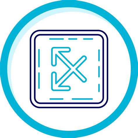 Intersect Two Color Blue Circle Icon 37852236 Vector Art At Vecteezy