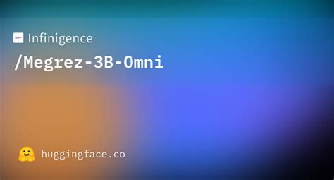 Infinigence Megrez 3b Omni · Hugging Face