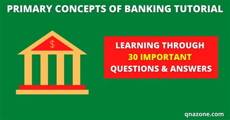 30 Important Primary Concepts Of Banking Questions And Answers [notes With Pdf] Qna Zone