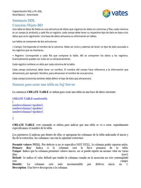 Segunda Clase Pdf Sql Datos