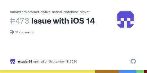 Issue With IOS Issue Mmazzarolo React Native Modal Datetime Picker GitHub