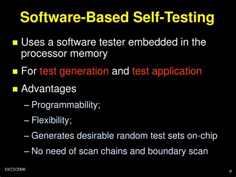 ppt embedded hardware and software self testing methodologies for