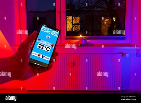 Smart Home Application Control Of Heating Room Temperature Via