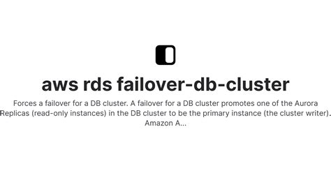 Aws Rds Failover Db Cluster Fig