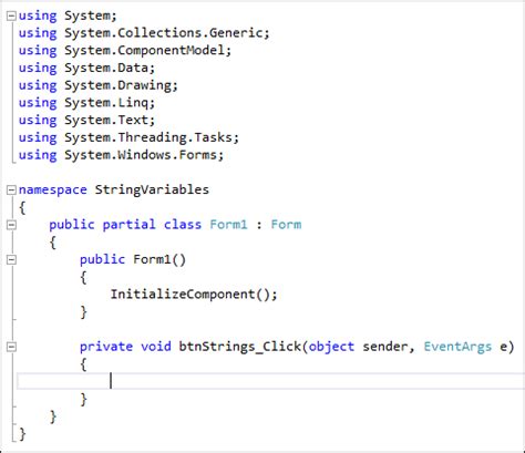Assigning Text To A String Variable