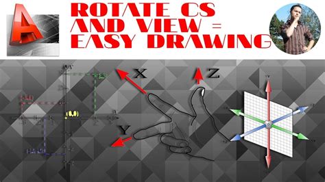 Autocad Coordinate System Ucs Rotation Youtube