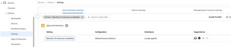 Enable The Manifest V2 Extension Availability Policy Cisco