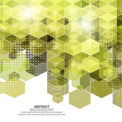 Vector Abstract Geometric Background Template Brochure Design Stock