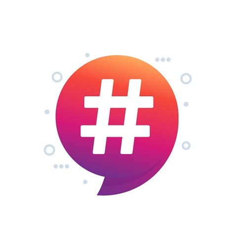 Premium Vector Hashtag Trend Topic Icon For Web