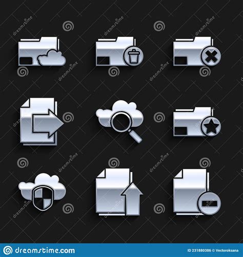 Set Search Cloud Computing Upload File Document Document With Minus