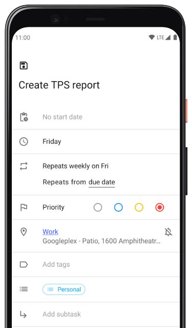a libre task manager and reminder for android