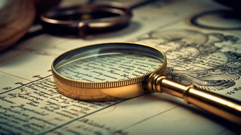 A Magnifying Glass Focusing On The Fine Print Of A Financial Document Ai Generated Premium Ai