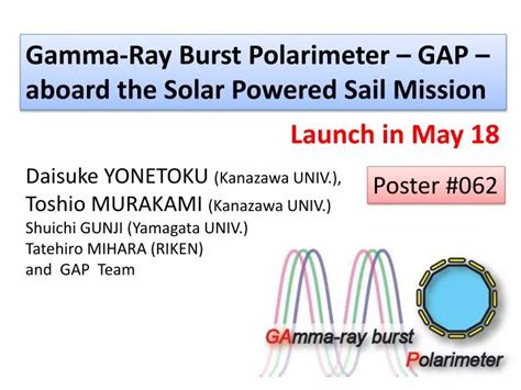 Ppt Gamma Ray Burst Polarimeter Gap Aboard The Solar Powered Sail Mission Powerpoint