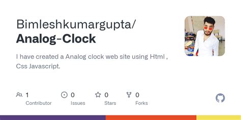 Github Bimleshkumarguptaanalog Clock I Have Created A Analog Clock