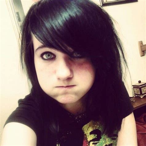 Side Bangs And Teased Layers