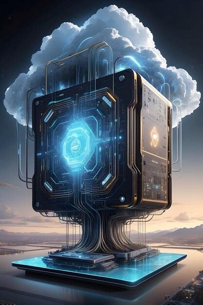 Premium AI Image A Concept Of Cloud Computing And Quantum Computing
