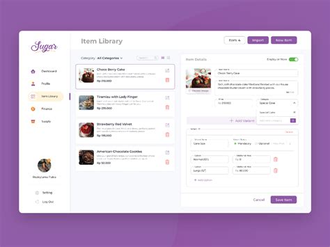 dribbble food input dashboard 01 01 by rezkytama putra