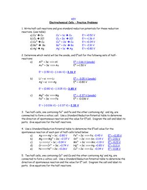 CHE Problem Set FUNDAMENTALS OF ANALYTICAL CHEMISTRY CHE PROBLEM SET I Note A