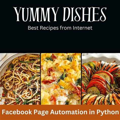 Automate Your Recipe Posts On Facebook Page With Python Rautomation