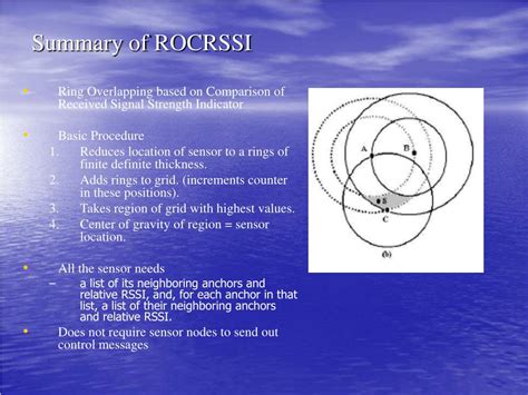 Ppt Range Free Sensor Localization Simulations With Rocrssi Based